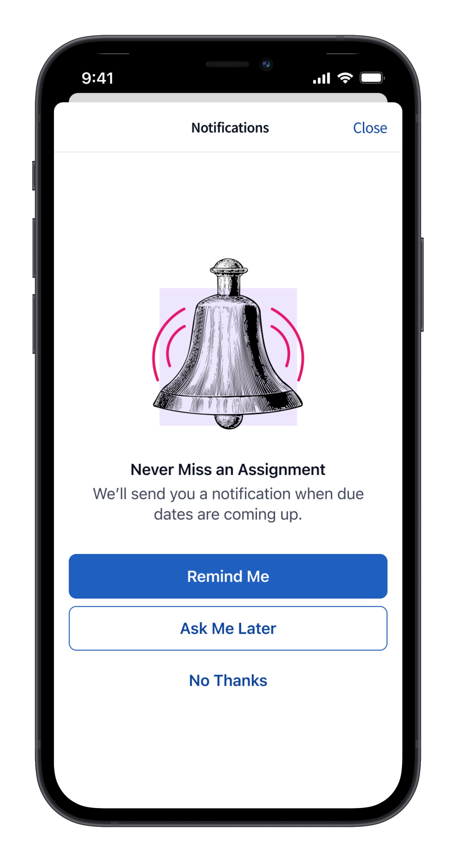 Student: Push Notifications
