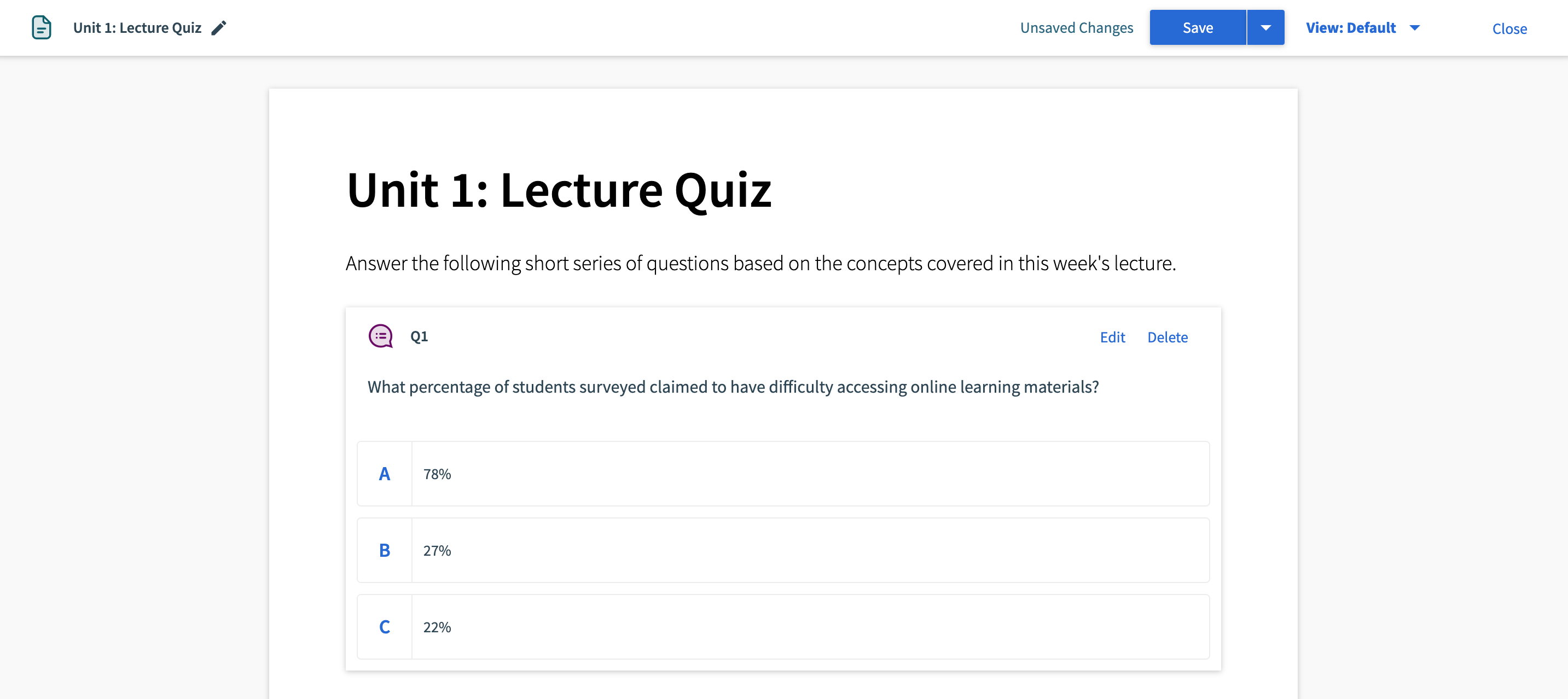 Educator: Multiple Choice Questions