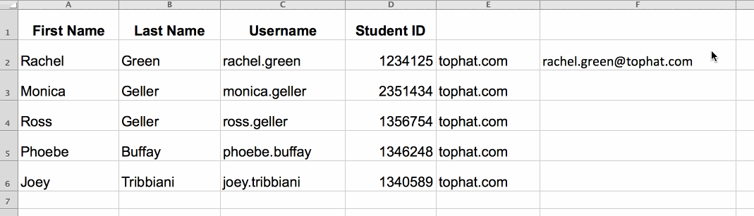 Educator: Creating Student Email Addresses Using Excel's Concatenate ...
