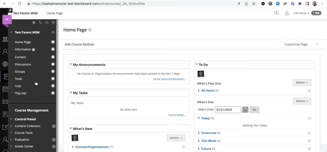 Educator: LTI 1.3 Multi-Section Course Management (Blackboard)