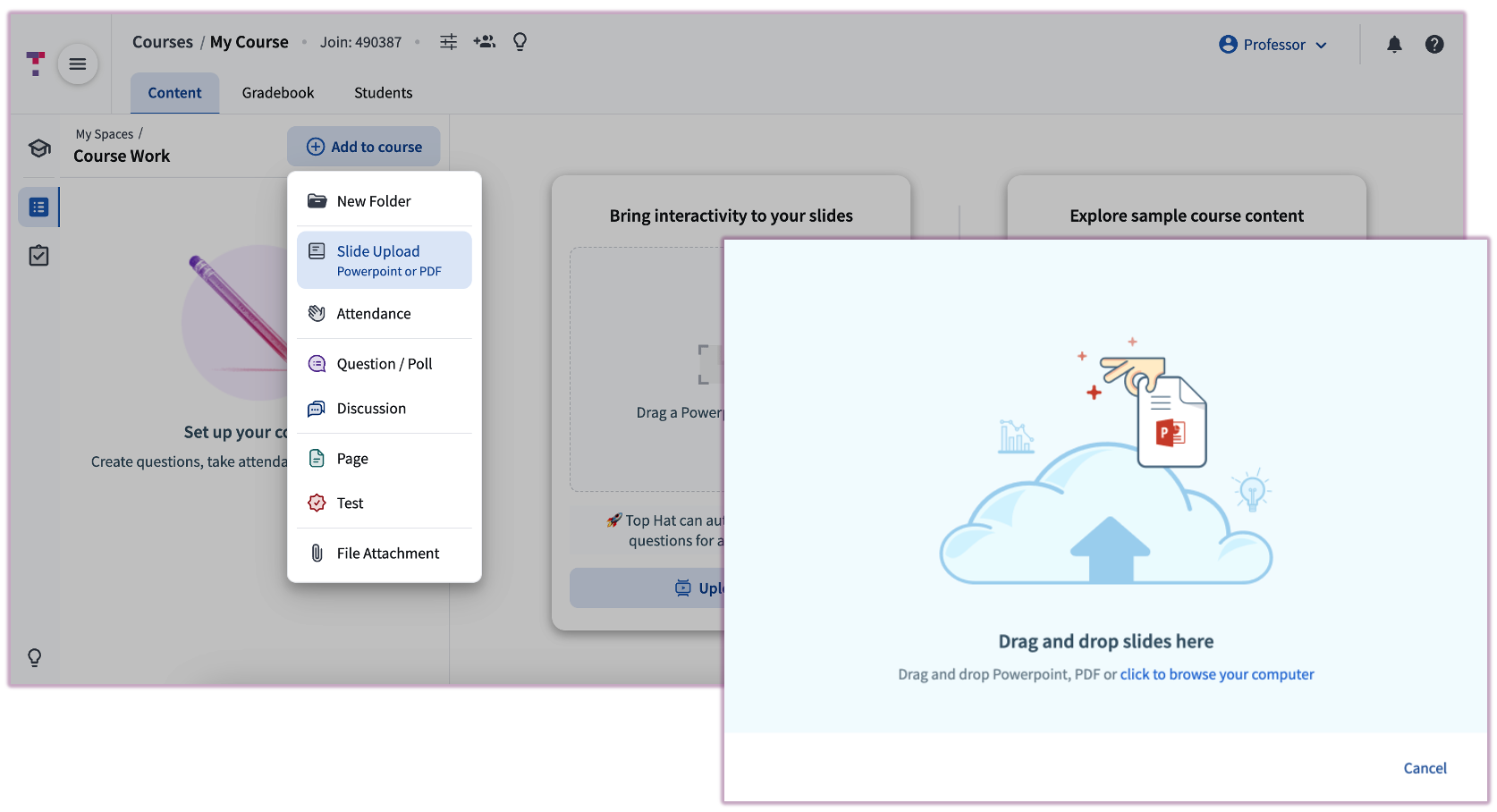 Educator: Slide Management