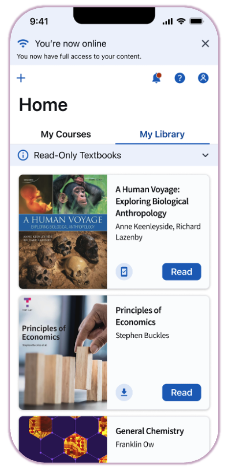 Access eTexts Offline (Mobile App)