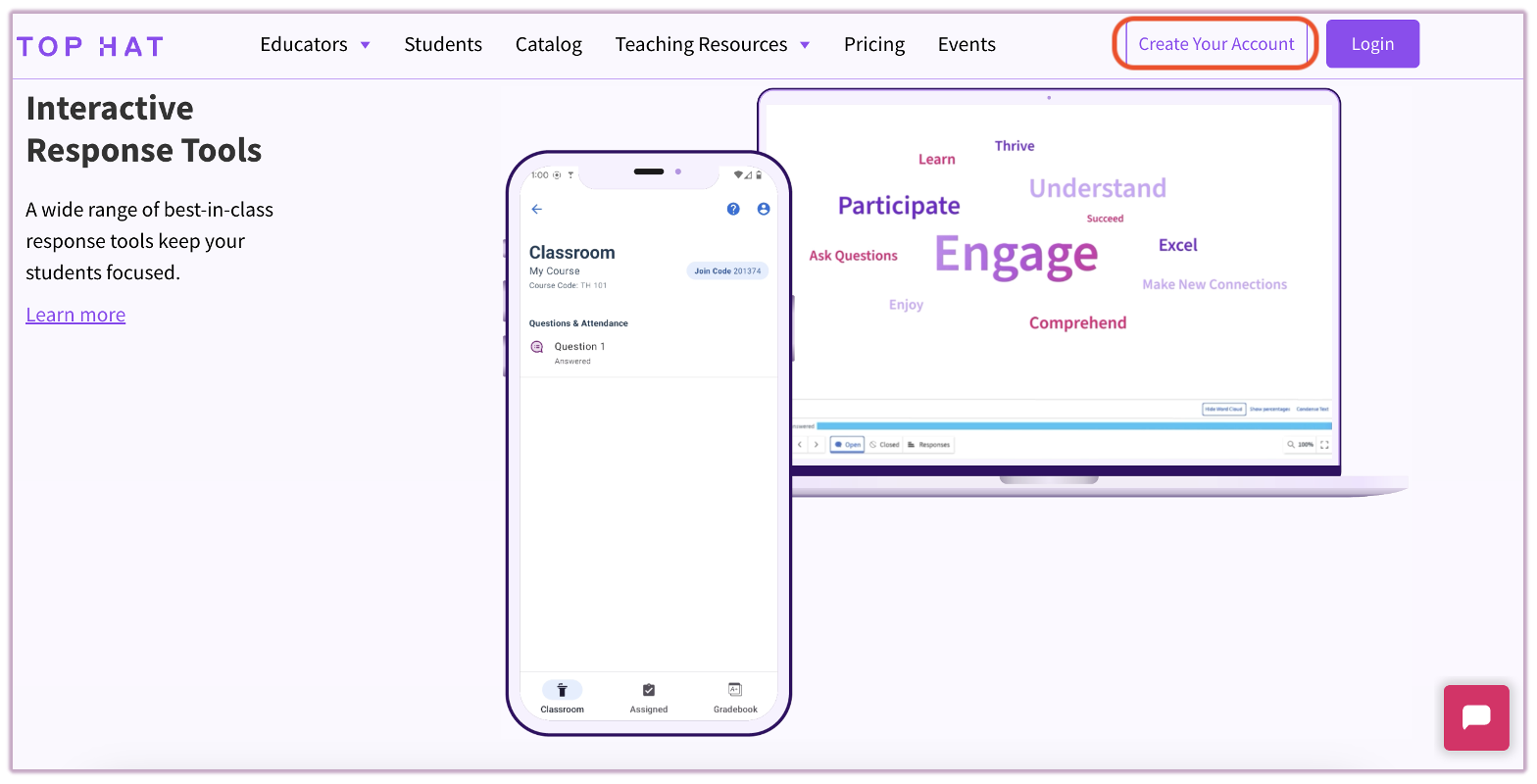 Student: Creating an Account