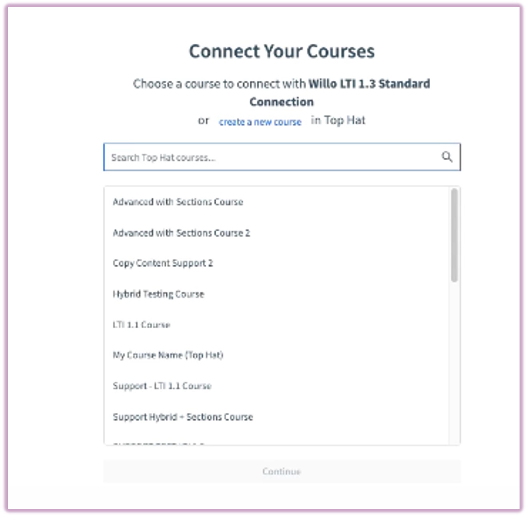 Educator: Connect a Course to Top Hat (Willo Labs + Canvas LTI 1.3)