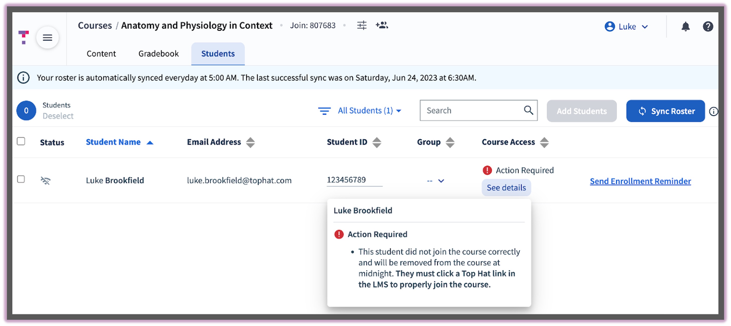 Educator: Connect a Course to Top Hat (Willo Labs + Canvas LTI 1.3)