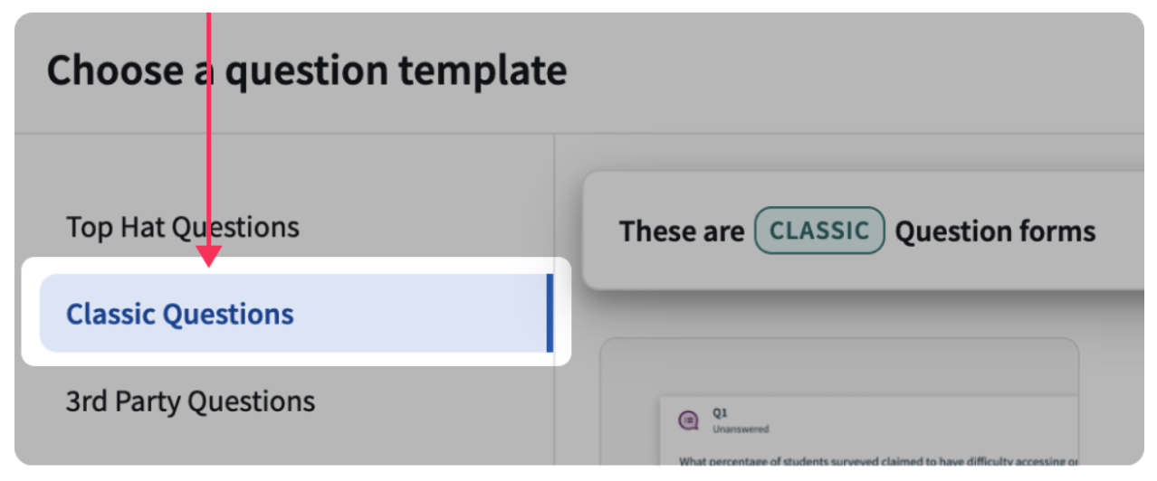 Top Hat Question Builder
