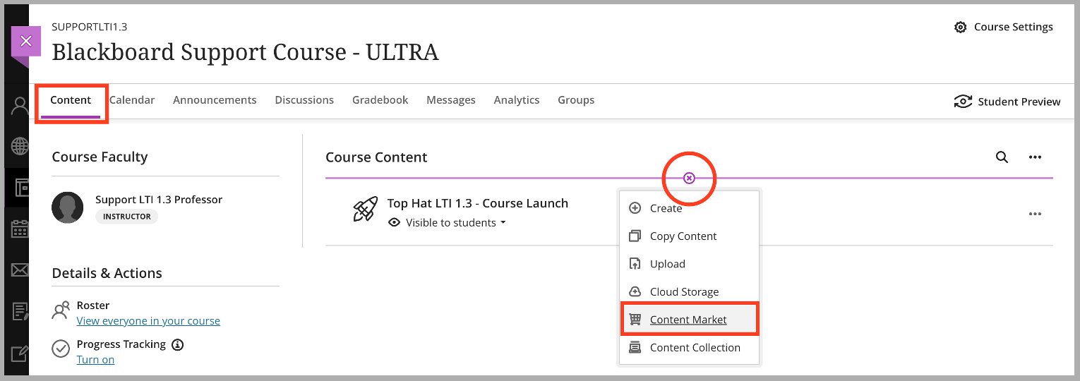 Educator: Blackboard LTI 1.3 (Connecting Courses, Syllabus Insert, Deep ...