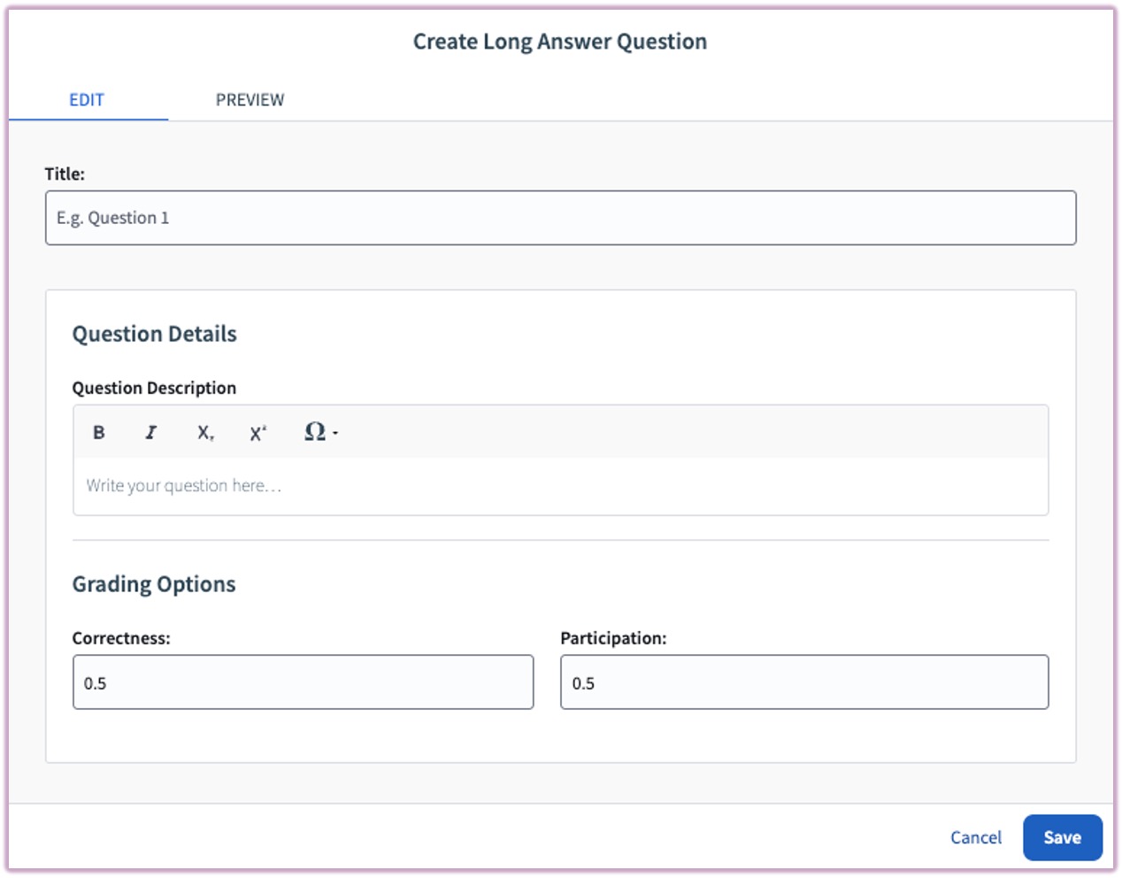 Educator: Long Answer Questions