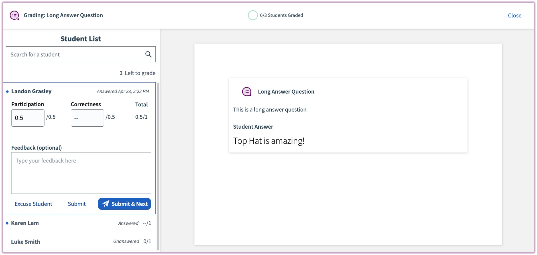 Educator: Long Answer Questions