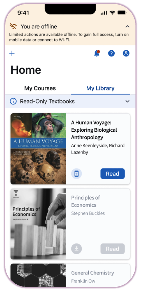Student: Access eTexts Offline (Mobile App)