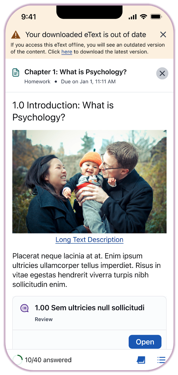 Student: Access eTexts Offline (Mobile App)