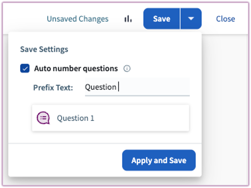 Educator: Auto-numbering questions