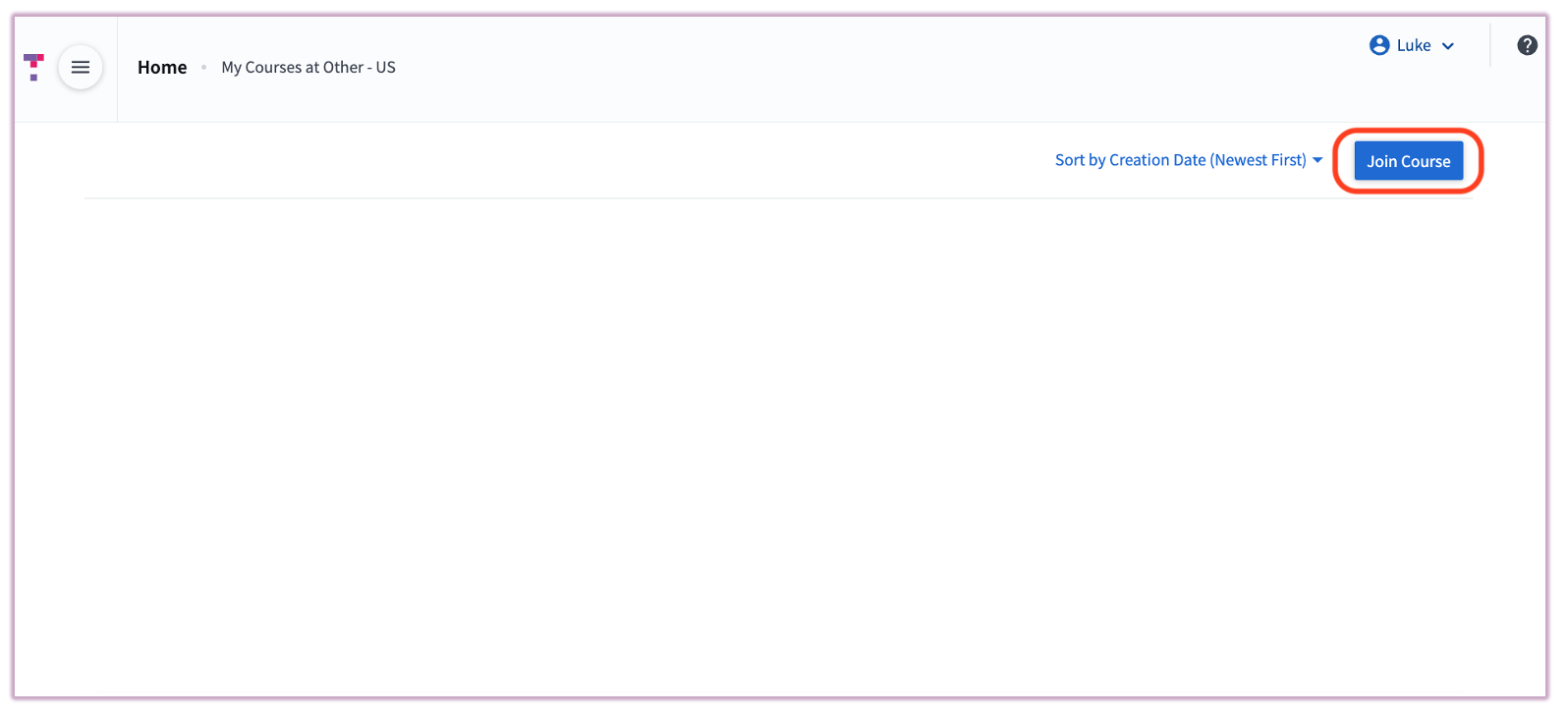 Student: Joining a Top Hat Course