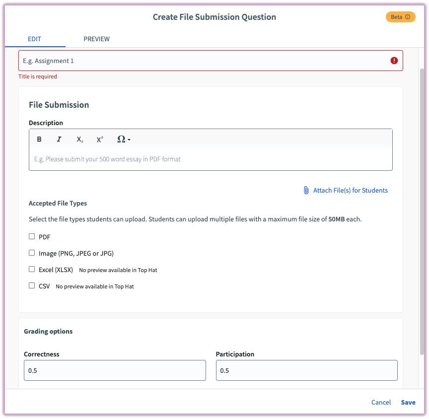 Educator: File Submission Questions